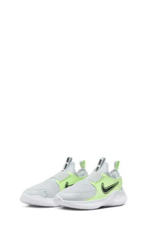 Nike Flex Runner 3 Slip-on Shoe - Platinum/ Black/ Volt