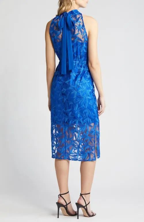 sachin and babi light blue dress Sam Edelman Womens Floral Embroidered Mesh Midi Dress