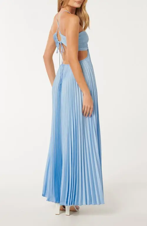 Ever New Trixie Cutout Pleated Maxi Dress - Clear Day | Editorialist