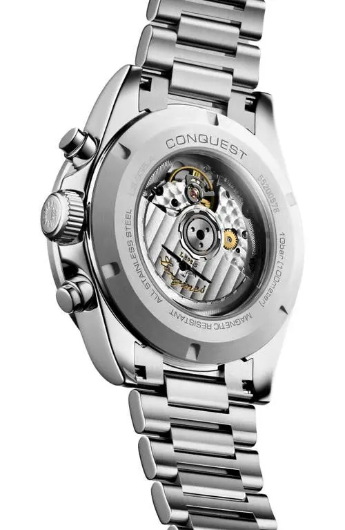LONGINES Conquest Automatic Bracelet Watch - White