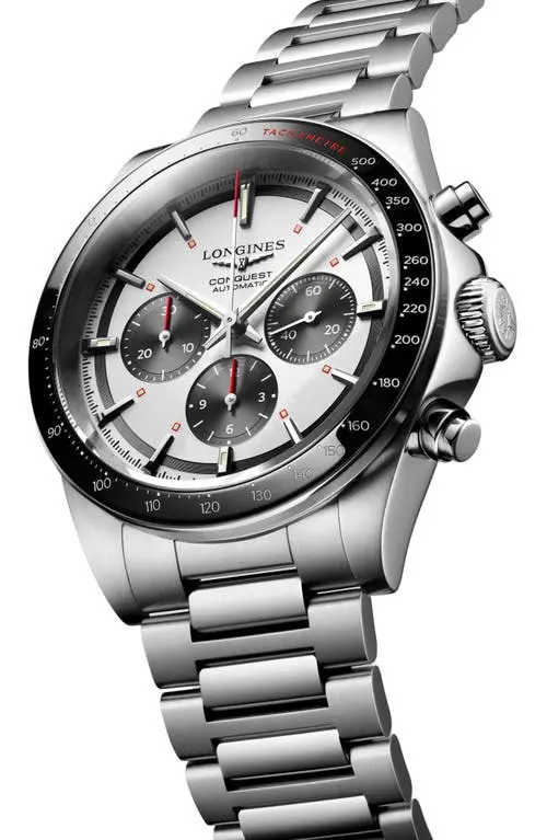 LONGINES Conquest Automatic Bracelet Watch - White
