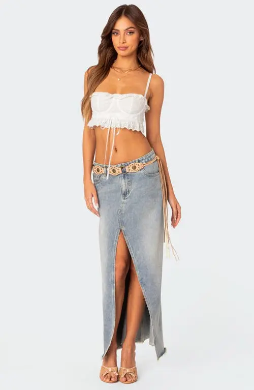 EDIKTED Mandy Eyelet Cotton Camisole