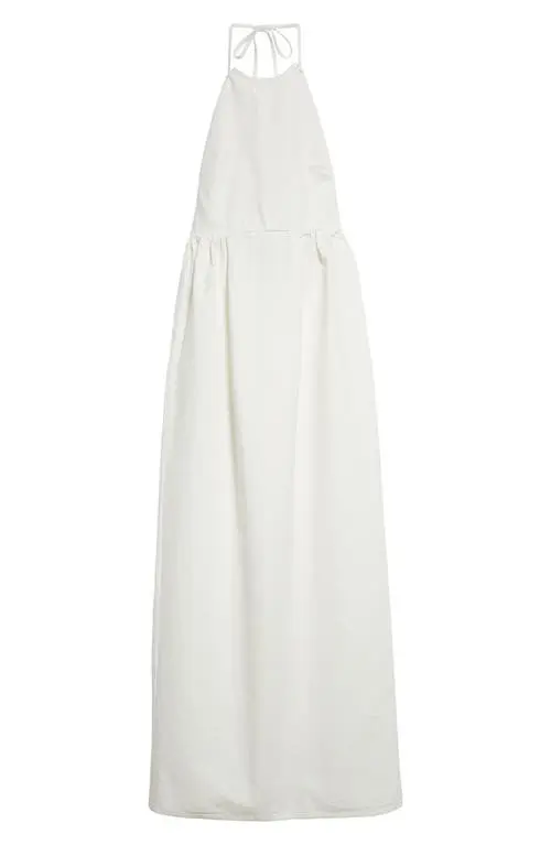 Max Mara Europa Cotton Halter Gown