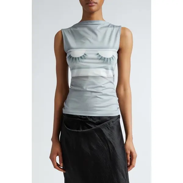 Acne Studios Eyelash Sleeveless Top