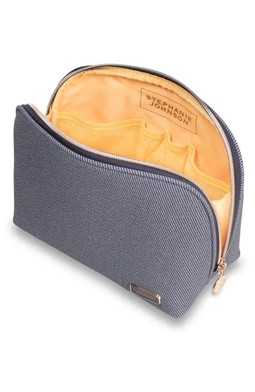 Stephanie Johnson Lola Makeup Bag - Blue Stripe