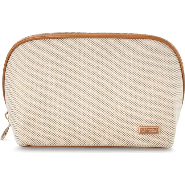 Stephanie Johnson Paros Coconut Lola Makeup Bag - Ivory