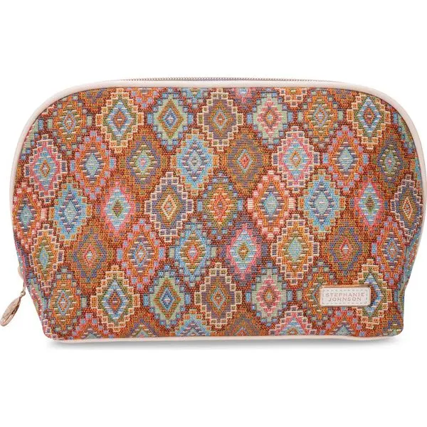 Stephanie Johnson Paros Coconut Lola Makeup Bag - Orange Multi