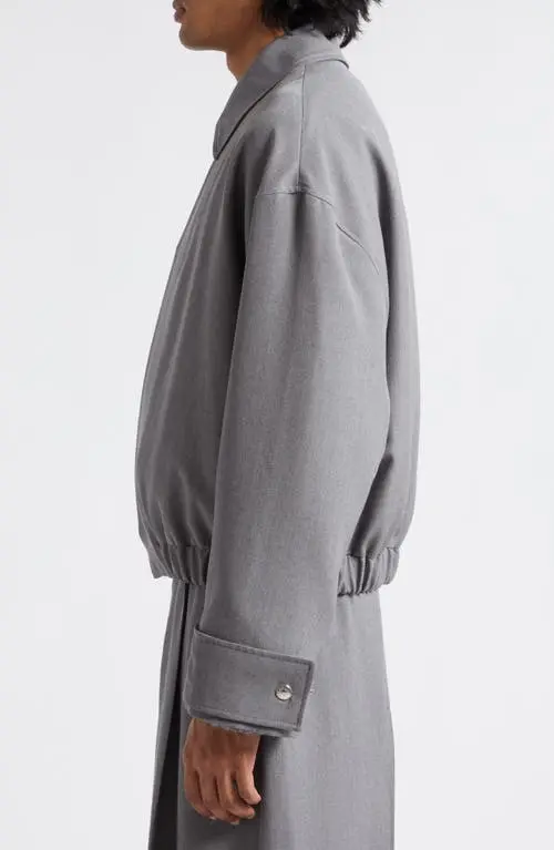 Jacquemus Le Blouson Salti Virgin Wool Trench Bomber Jacket In
