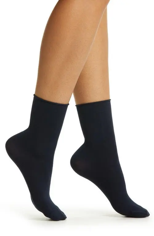 Oroblu Cheryl Quarter Socks - Blue 11