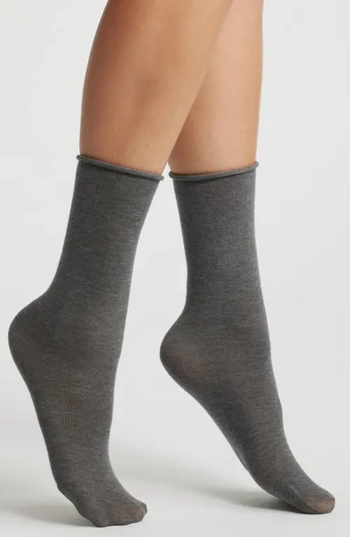 Oroblu Cheryl Quarter Socks - Grey Melange