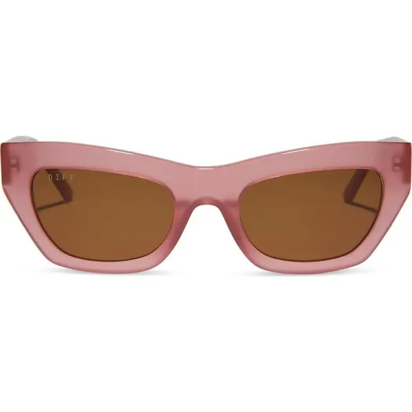 DIFF Katarina Cat Eye Sunglasses - Guava/brown Gradient