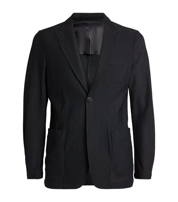 Giorgio Armani Technical-waffle Icon Blazer