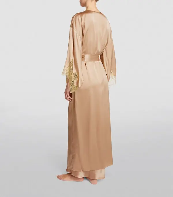 GILDA & PEARL Silk Gina Long Robe