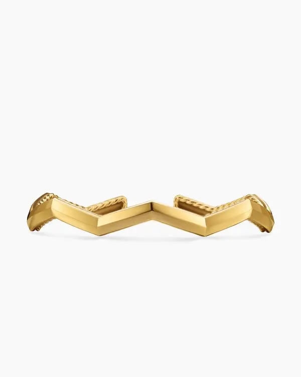 David Yurman Zig Zag Stax™ Cuff Bracelet - All 18k Yellow Gold