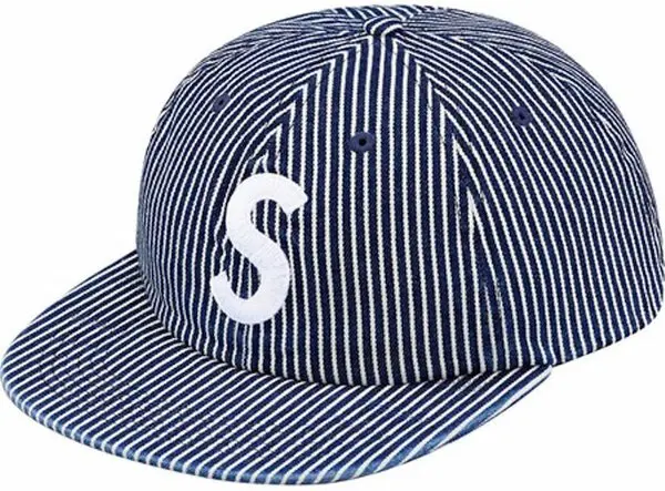 Supreme Washed Denim S Logo 6 Panel Cap - Blue