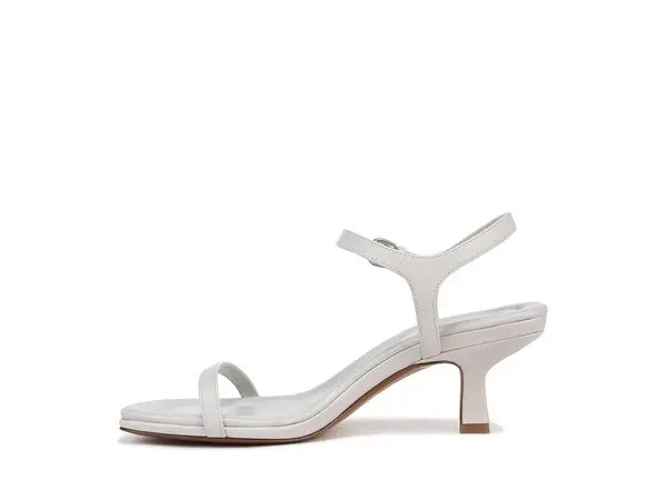 Vince Coco Square Toe Heeled Sandals - White