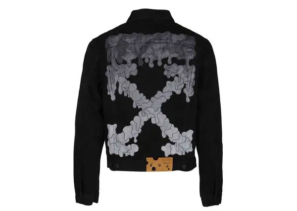 Off-White Arrow Logo Back Print Denim Jacket