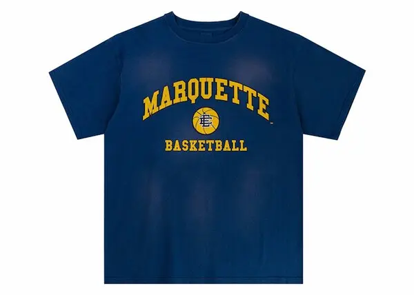 ERIC EMANUEL Ee College Marquette Tee Shirt - Washed Navy Blue