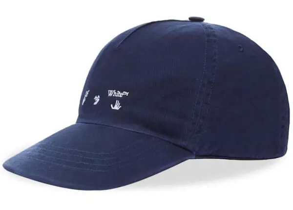 Off-White Logo Baseball Cap - Navy Blue
