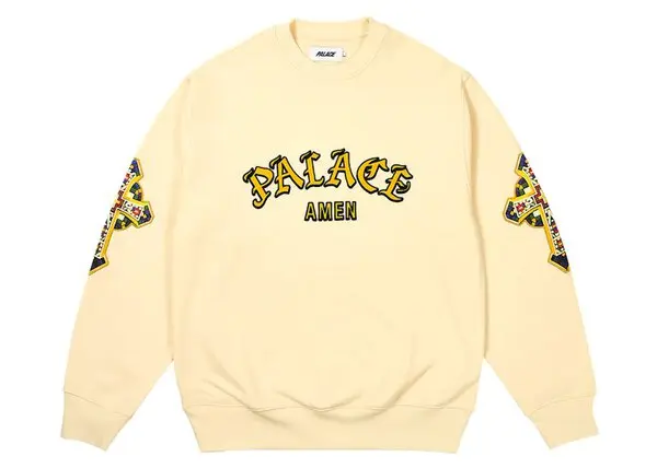 PALACE Saints Crew - Soft White