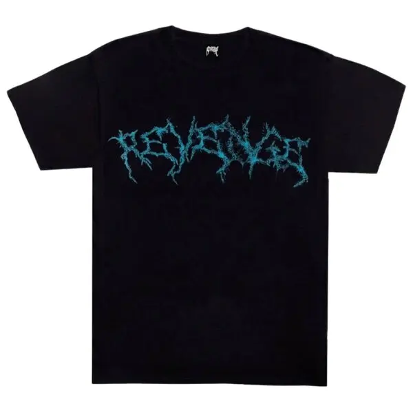REVENGE Lightning Spider T-shirt - Black/blue