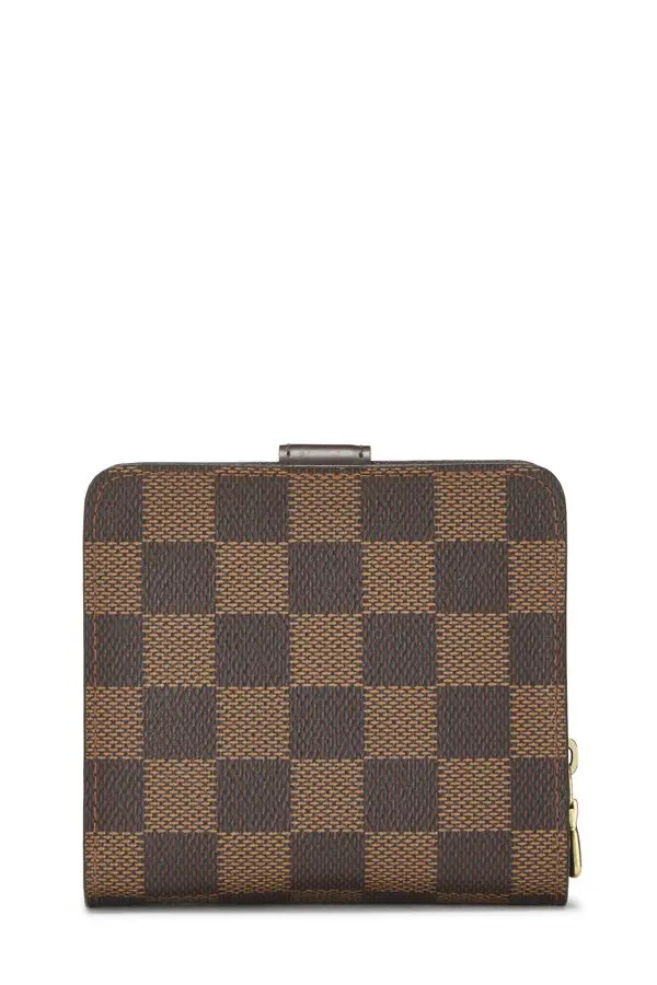 LOUIS VUITTON Damier Ebene Compact Snap Wallet