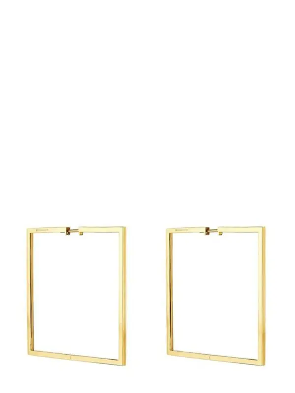 CADAR 18kt Yellow Foundation Square Hoop Earrings - Gold