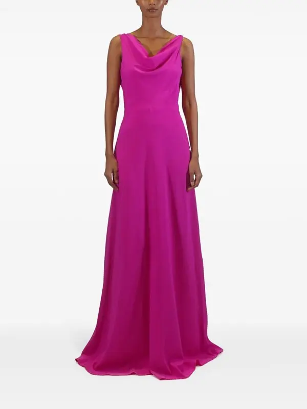 Azeeza Saunder Charmeuse Gown - Pink