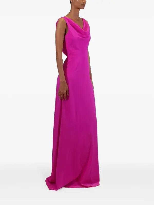 Azeeza Saunder Charmeuse Gown - Pink