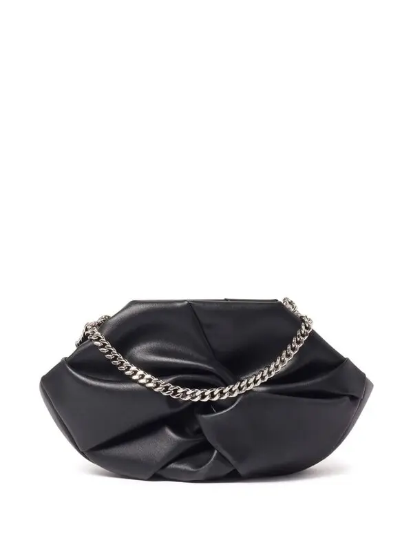 Stella McCartney Twist-detail Faux-leather Bag - Black