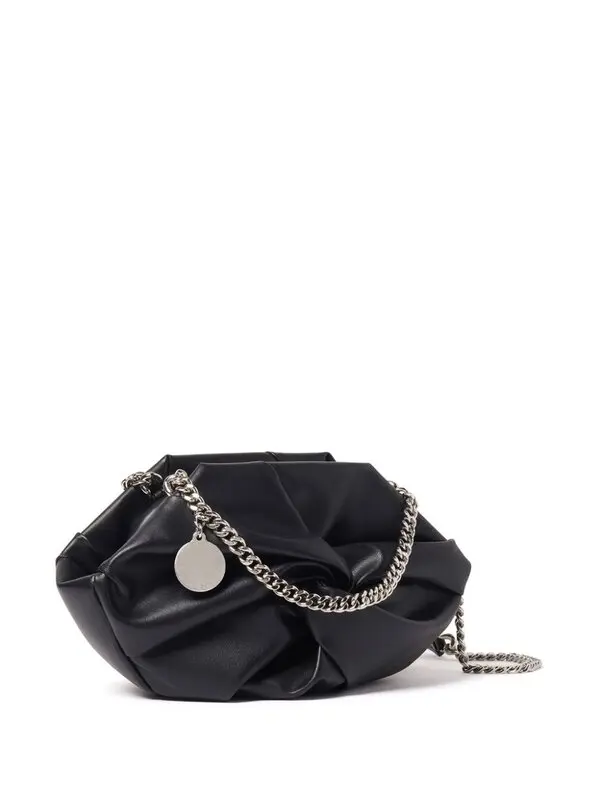 Stella McCartney Twist-detail Faux-leather Bag - Black