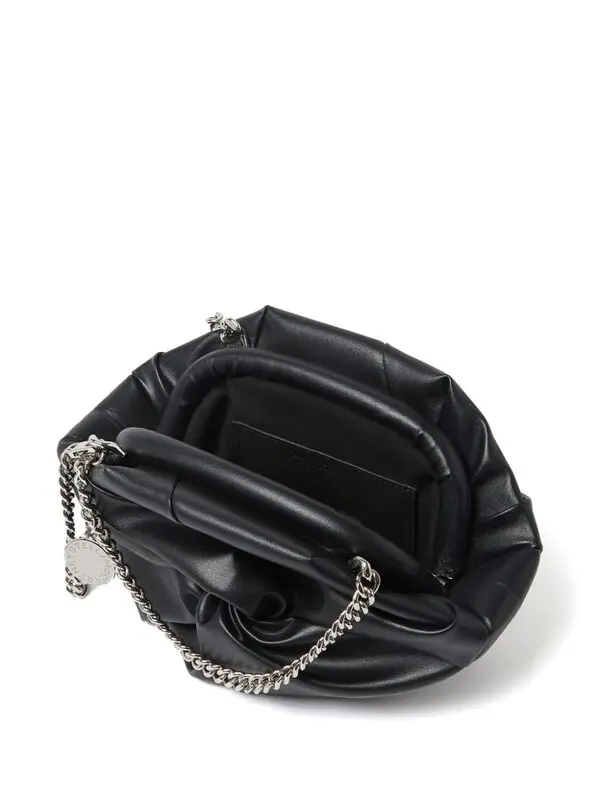 Stella McCartney Twist-detail Faux-leather Bag - Black