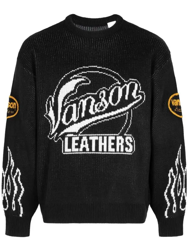 Supreme X Vanson Leathers Jumper - Black