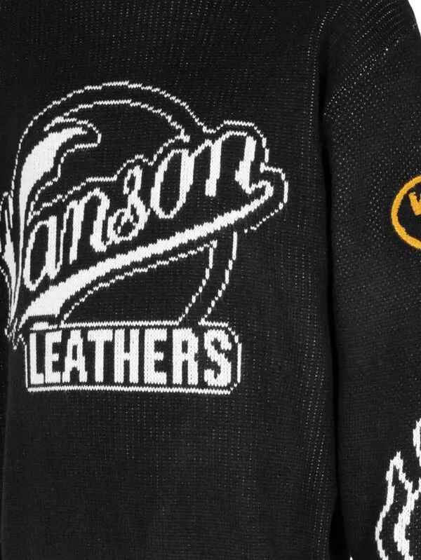 Supreme X Vanson Leathers Jumper - Black