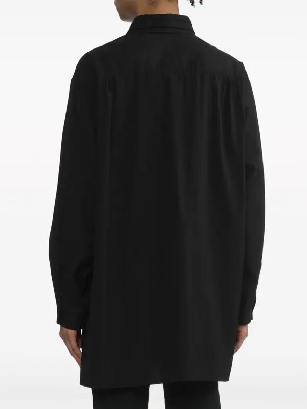 Yohji Yamamoto Layered-collar Cotton Shirt