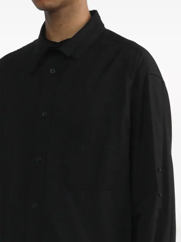 Yohji Yamamoto Layered-collar Cotton Shirt