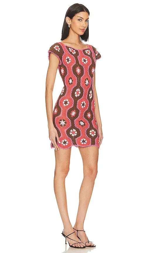 Celiab Tale Crochet Dress In Multi - 78% Off | Editorialist