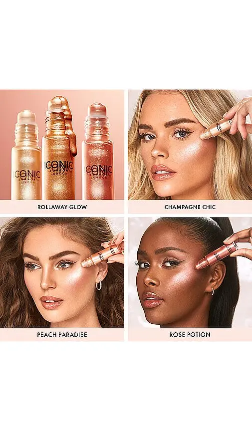 ICONIC LONDON Rollaway Glow Liquid Highlighter - Champagne Chic