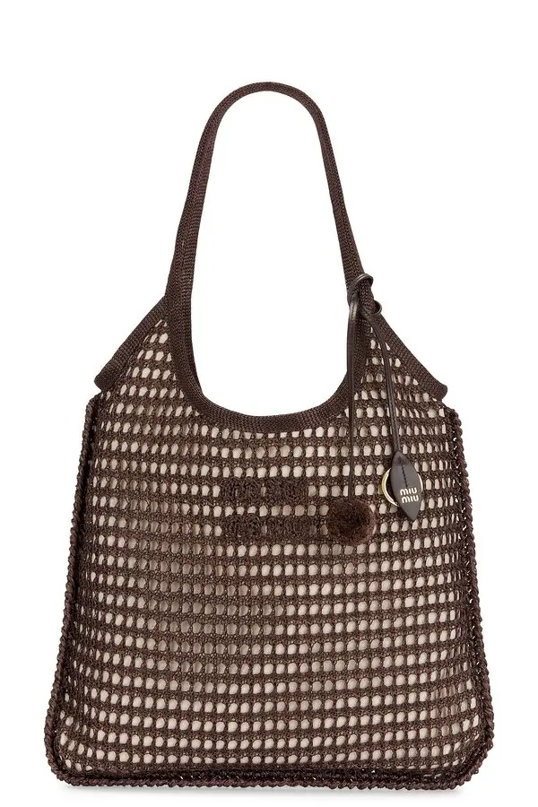 Miu Miu Ivy Nappa Old Bag - Cacao