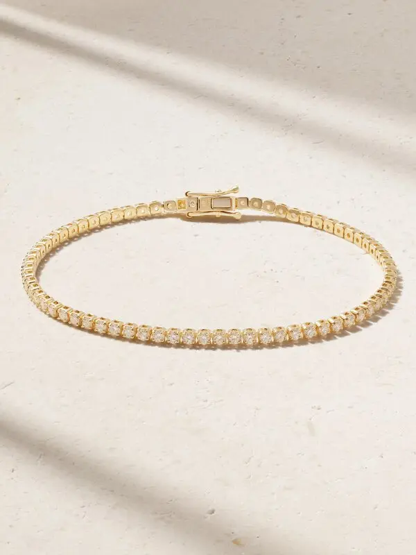 Shay 18-karat Single Thread Diamond Bracelet - Gold