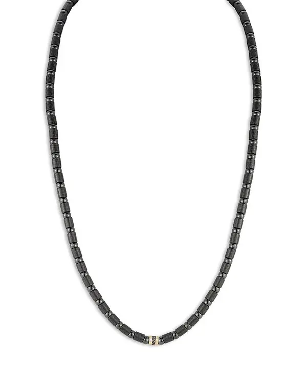 Roberto Demeglio 18k Yellow Gold, Black Diamond, Carbon, And Black Ceramic Necklace - Black/gold