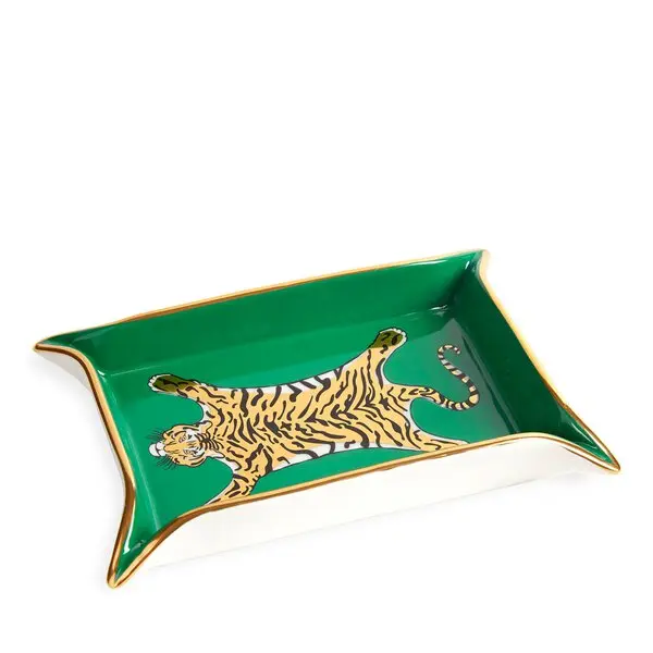 Jonathan Adler Tiger Tray - Green
