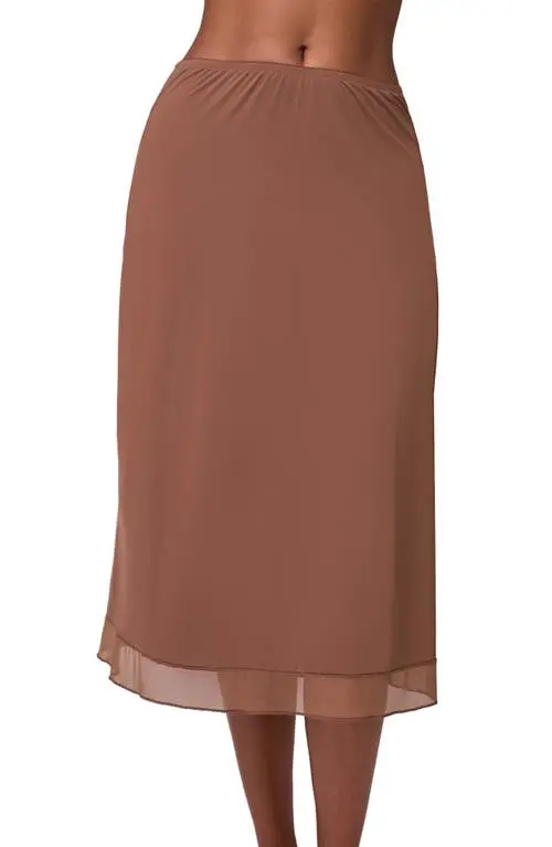 MONTELLE INTIMATES Midi Half Slip - Mocha