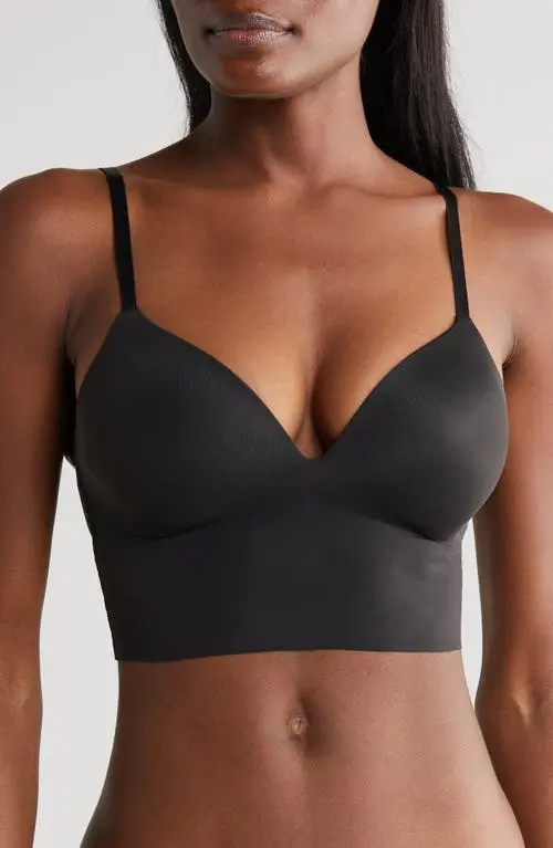 TRUE & CO True Body Boost Longline Bralette - Black