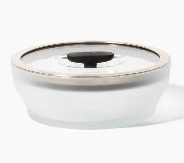 ANYDAY 4-cup Frosted Glass Shallow Dish