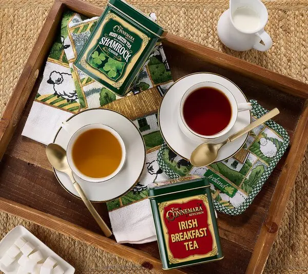 CONNEMARA MARBLE Connemara Kitchen Irish Countryside 100-ct Tea Bags With Towel - One-color