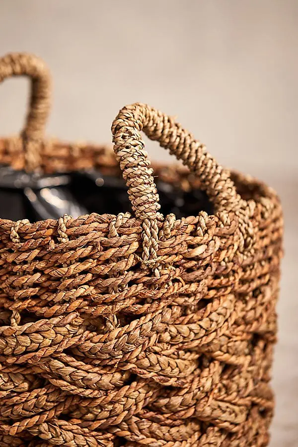 TERRAIN Woven Braided Handled Planter