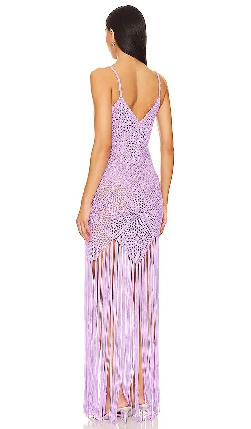 Line & Dot Wandering Maxi Dress - Lavender | Editorialist
