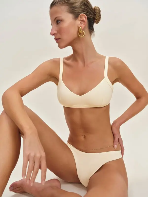 REFORMATION Soleil Bikini Top - Ivory