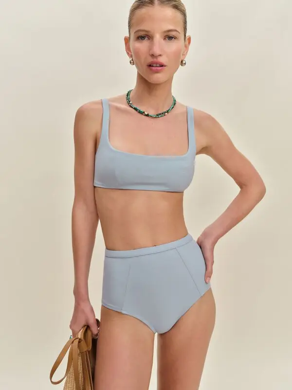 REFORMATION Azure Bikini Bottom - Blue